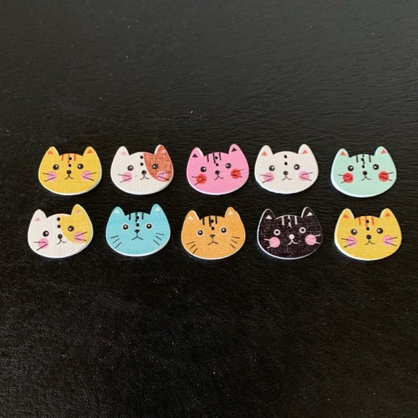 Cat Buttons - Etsy