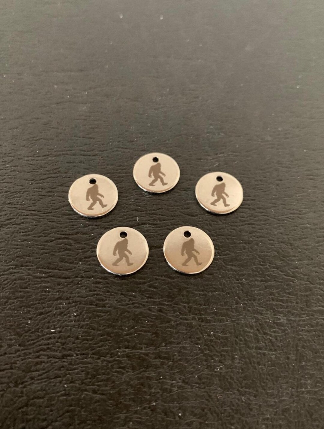5 Small Bigfoot Stainless Charms, Big Foot Charms, Big Foot Charms, Big ...