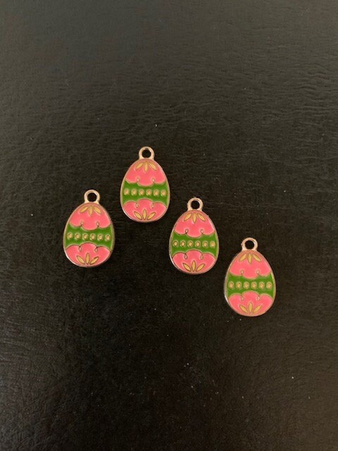 4 Easter Egg Charms, Easter Egg Charms Bulk, Easter Charms, Easter ...