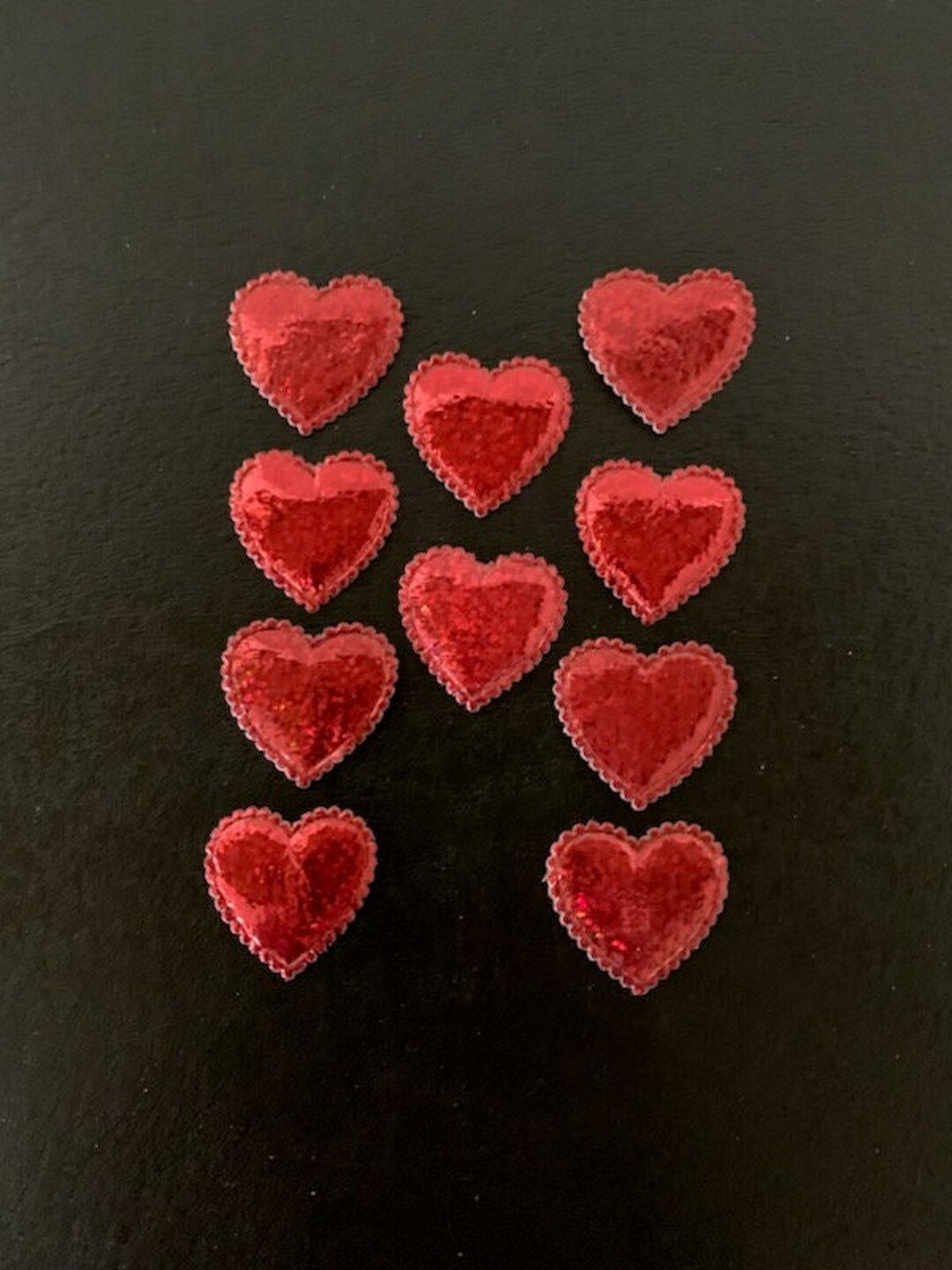 10 Red Heart Flats, Red Hearts, Heart Cabochons, Heart Cabochons Set ...