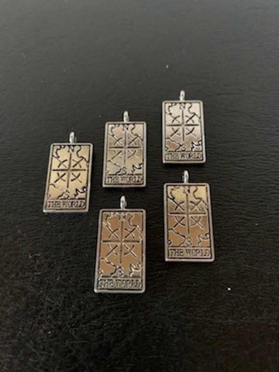 5 the World Tarot Charms, Tarot Charms, Tarot Pendant, Tarot Jewelry ...