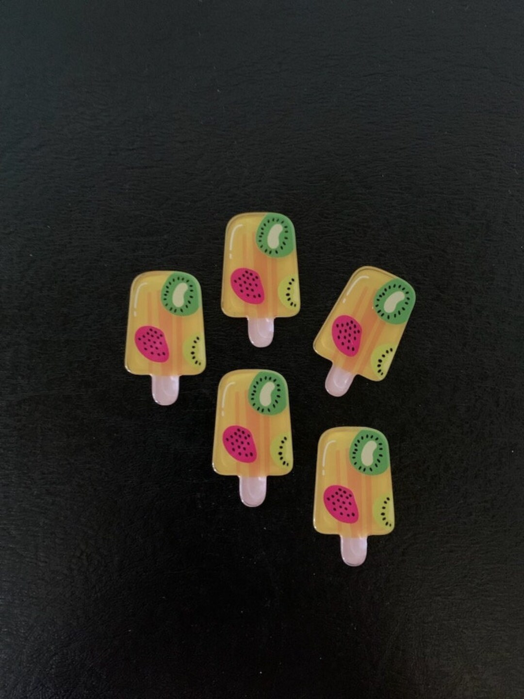 5 Kiwi Popsicle Flats, Acrylic Popsicle, Popsicle, Popsicle Craft, Fake ...