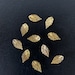 10 Gold Leaf Charms, Leaves Charms, Leaf Charms Bulk, Leaf Charms Gold ...