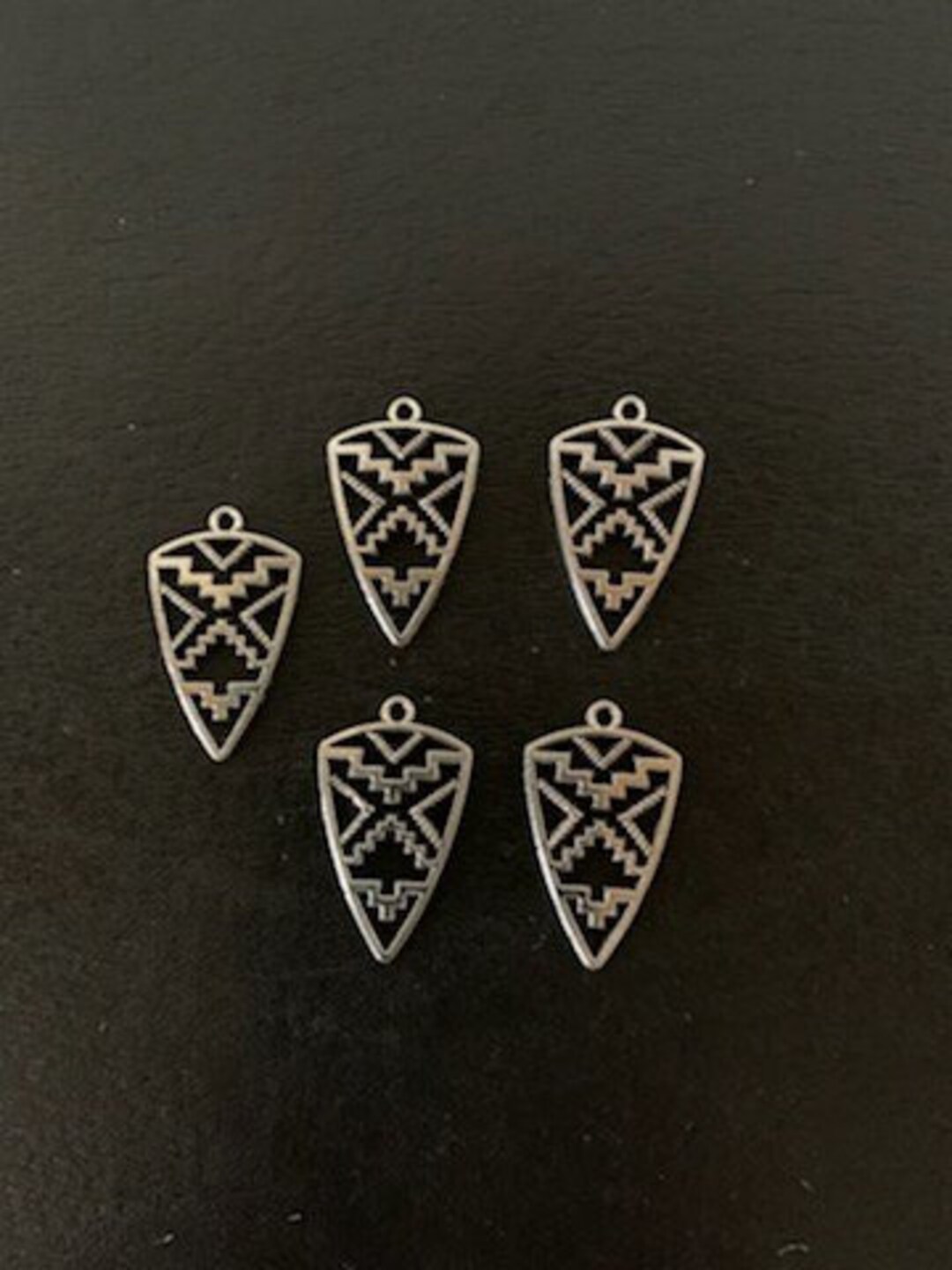 5 Medieval Shield Charms, Aztec Shield Pendant, Shield Charm, Shield ...