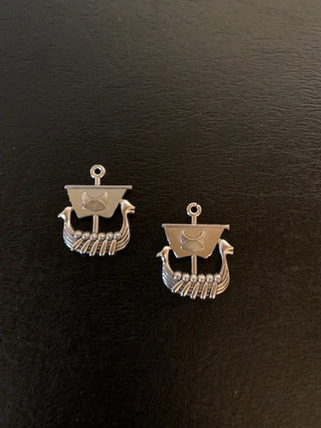 2 Viking Ship Charms, Metal Charms, Viking Ship Pendant, Viking Charm ...