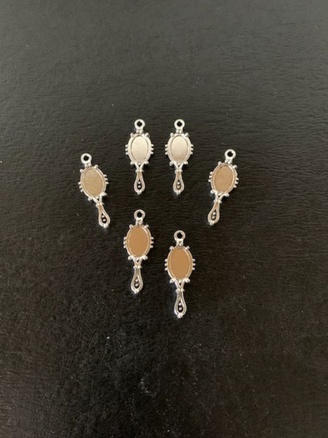 6 Hand Mirror Charms, Hand Mirror Pendant, Hand Mirror Pendants, Hand ...