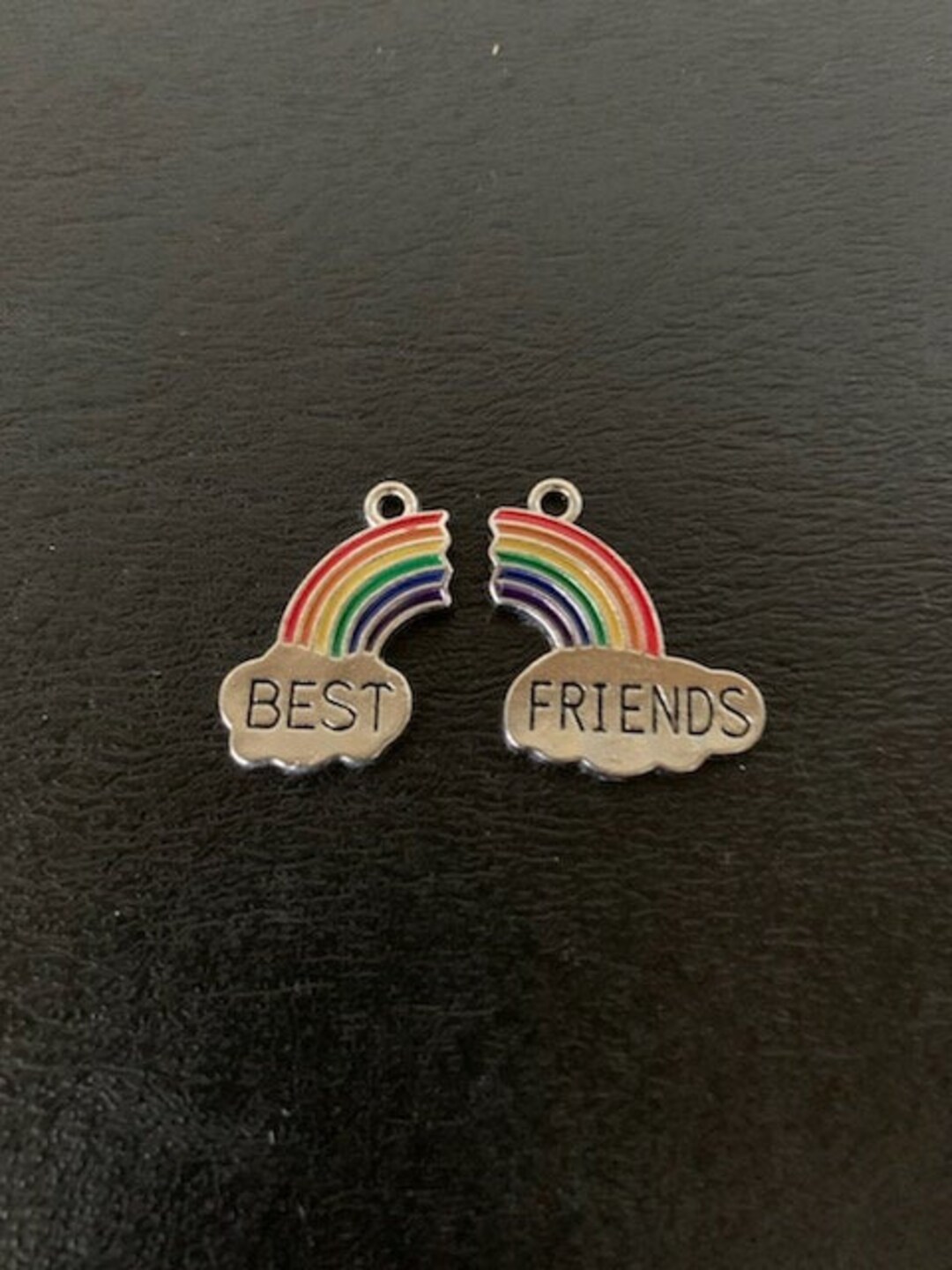 1 Set Best Friend Charms, Metal Charms, Charm Bracelet, Necklace ...