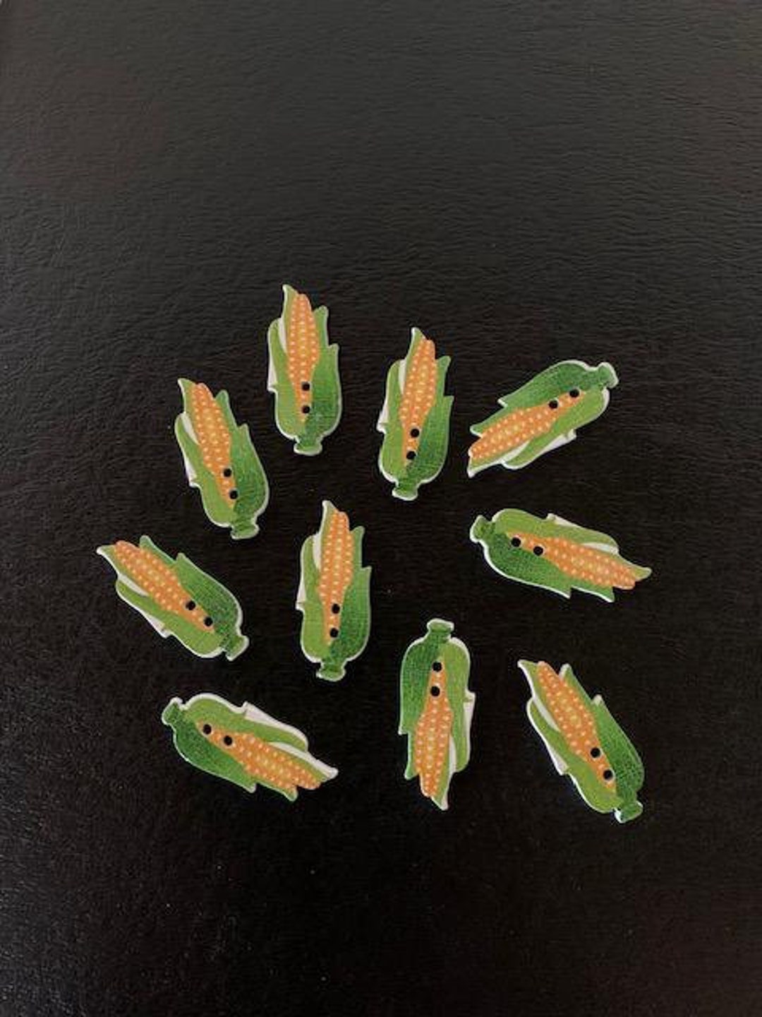 10 Corn on the Cob Buttons, Corn on the Cob, Miniature Corn, Fall ...
