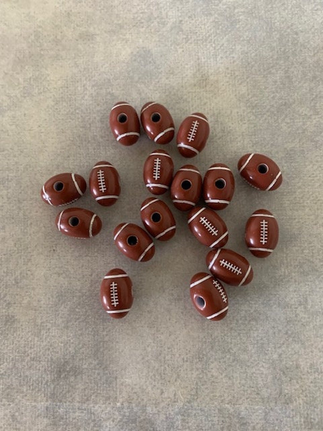 17 Football Beads, Football Beads, Football Jewelry, Football, Football ...