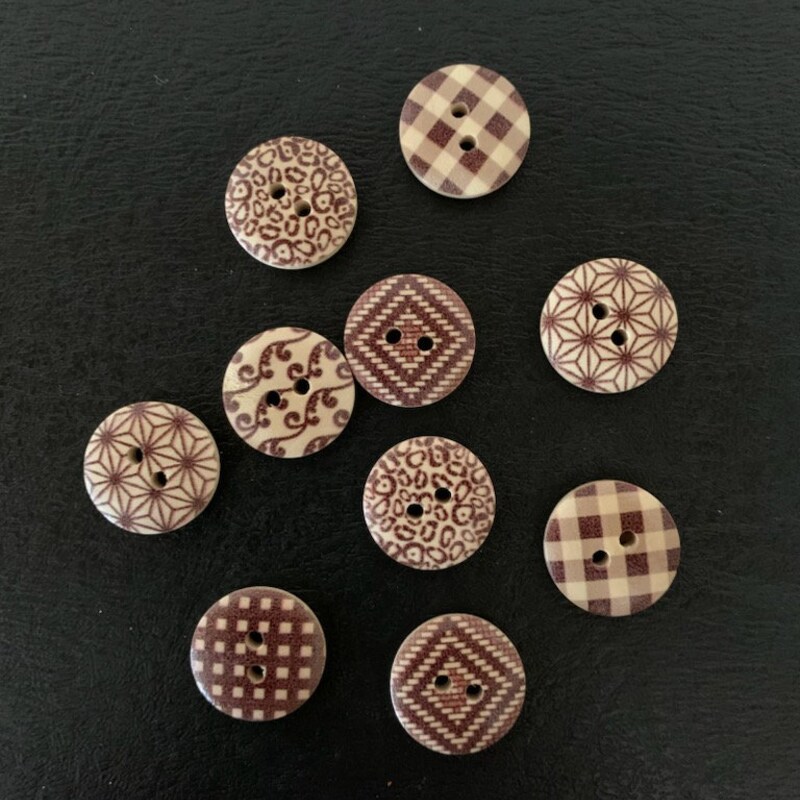 Brown Buttons - Etsy