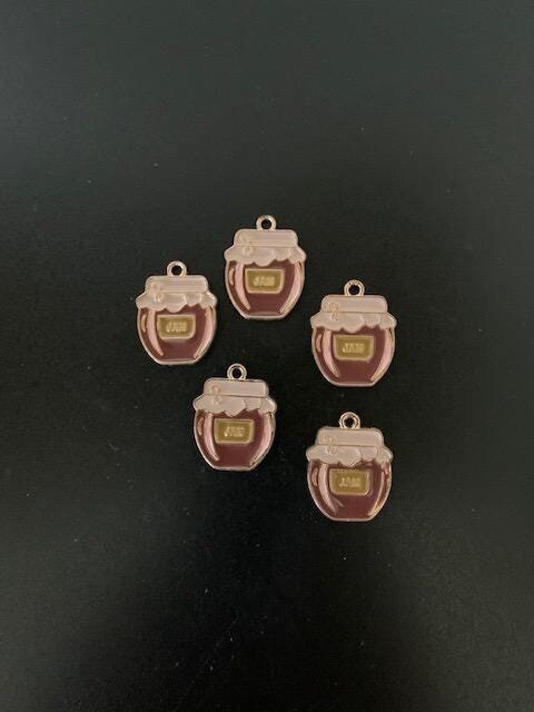 5 Jar of Jam Charms, Jam Party Favors, Jam Jars, Jam Gift, Charms Jar ...