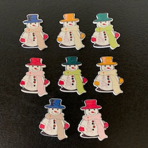 Buttons Snowman - Etsy