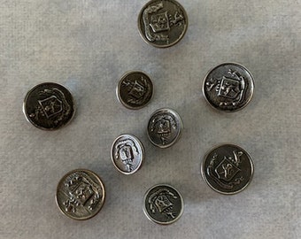 Silver Coat Buttons - Etsy