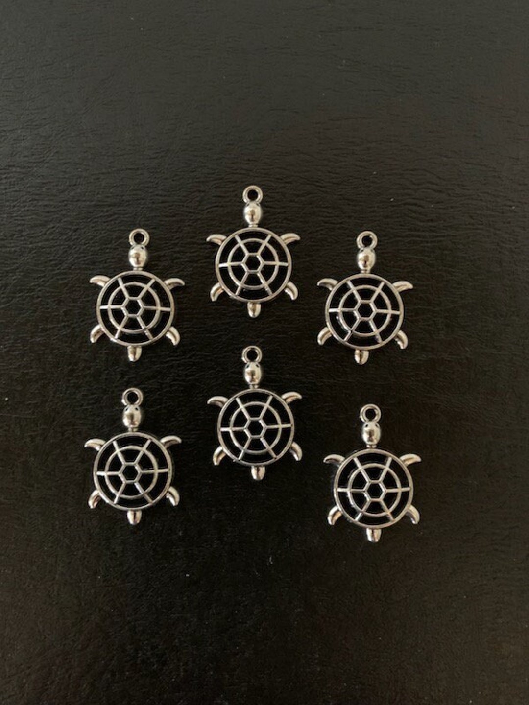 6 Turtle Charms, Turtle Charm, Turtle Charm Bulk, Turtle Charms for ...