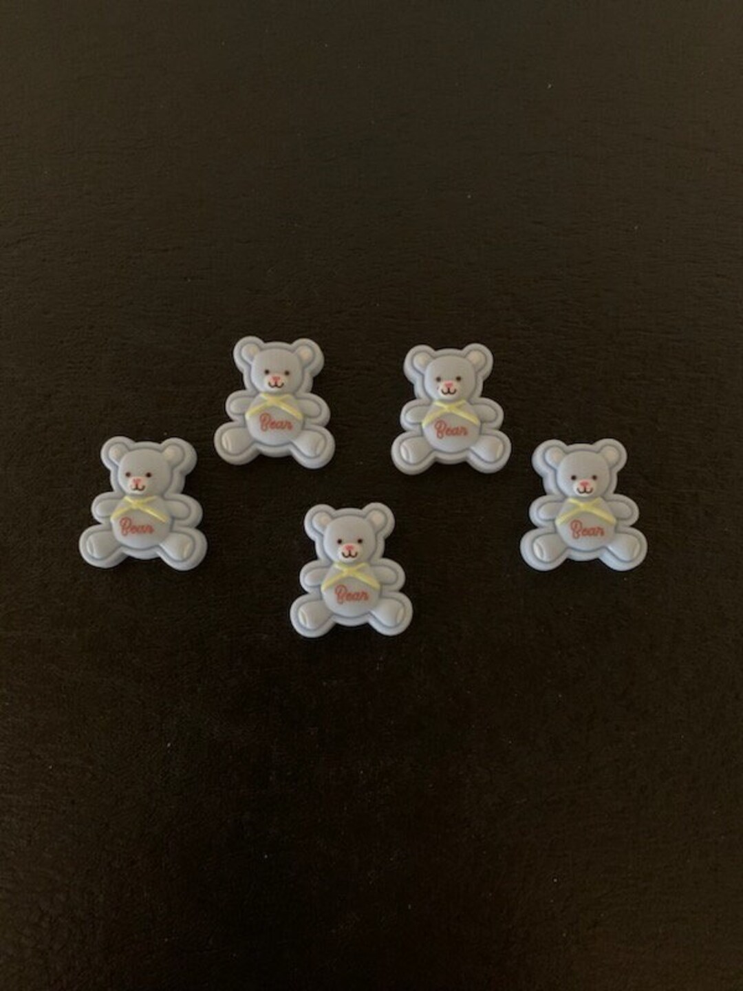 5 Teddy Bear Cabochons, Teddy Bear Flats, Teddy Bear Flatbacks ...