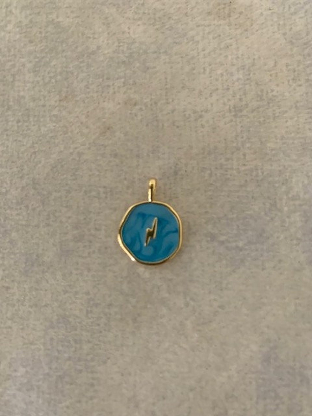 1 Gold Lightning Bolt Charm, Lightning Charms, Lightning Charm ...