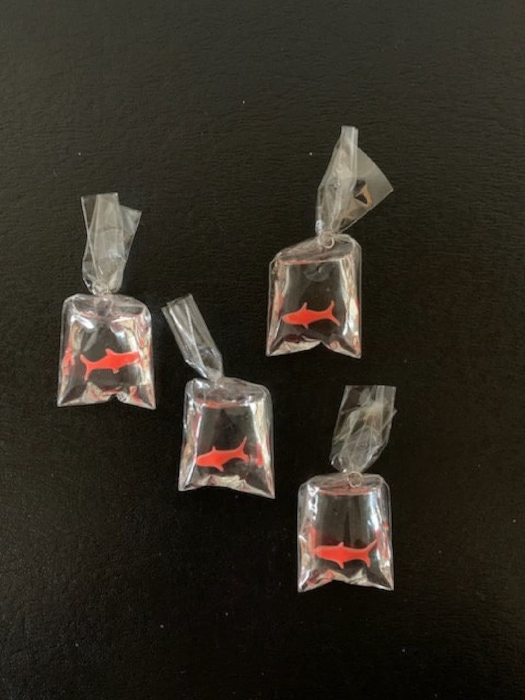 4 Goldfish in Bag Charms, Goldfish in Bags, Goldfish Charms, Goldfish ...
