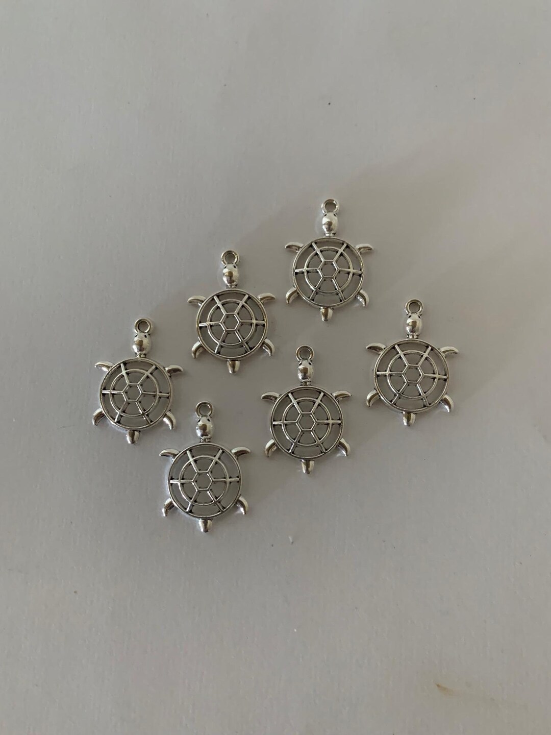 6 Turtle Charms, Turtle Charm, Turtle Charm Bulk, Turtle Charms for ...