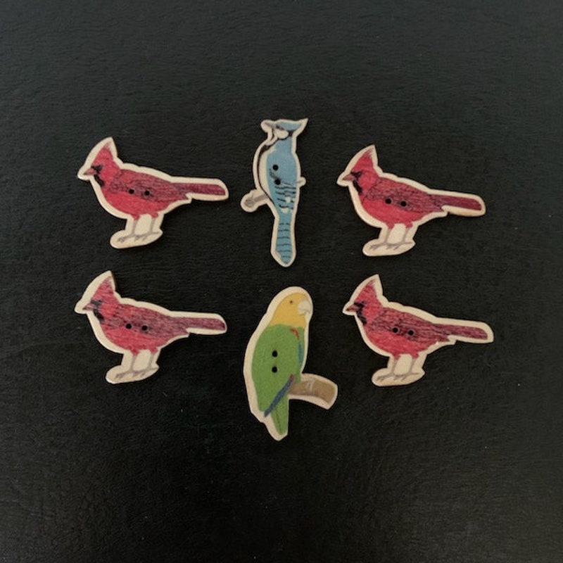 Bird Sewing Buttons - Etsy