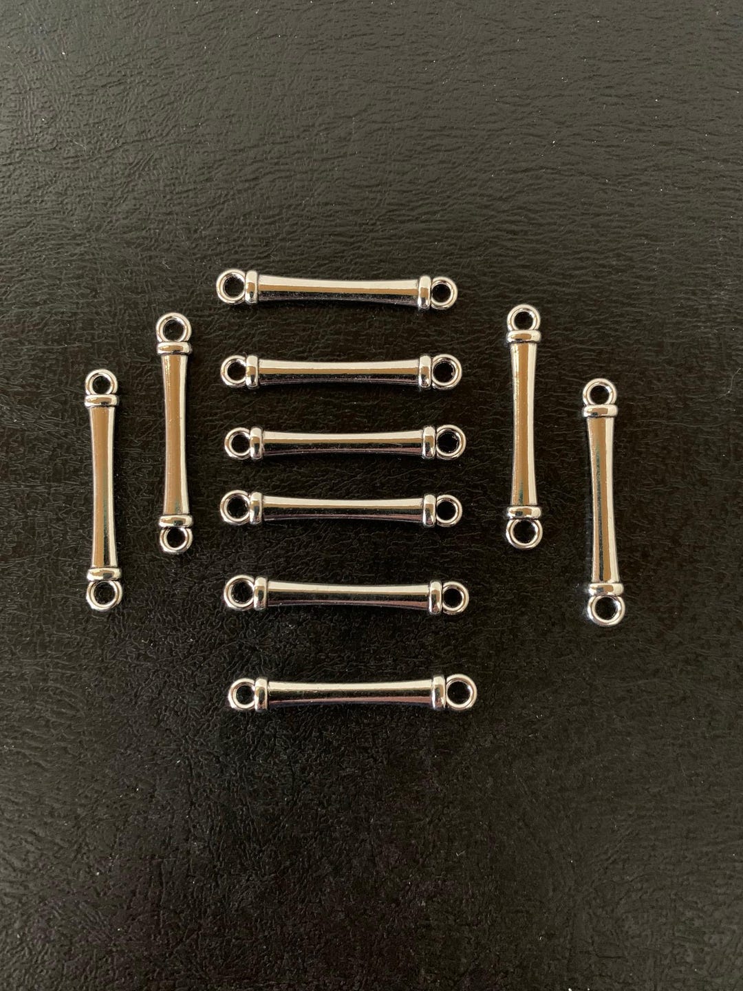 10 Silver Strip Connectors, Strip Connectors, Silver Connectors, Silver ...