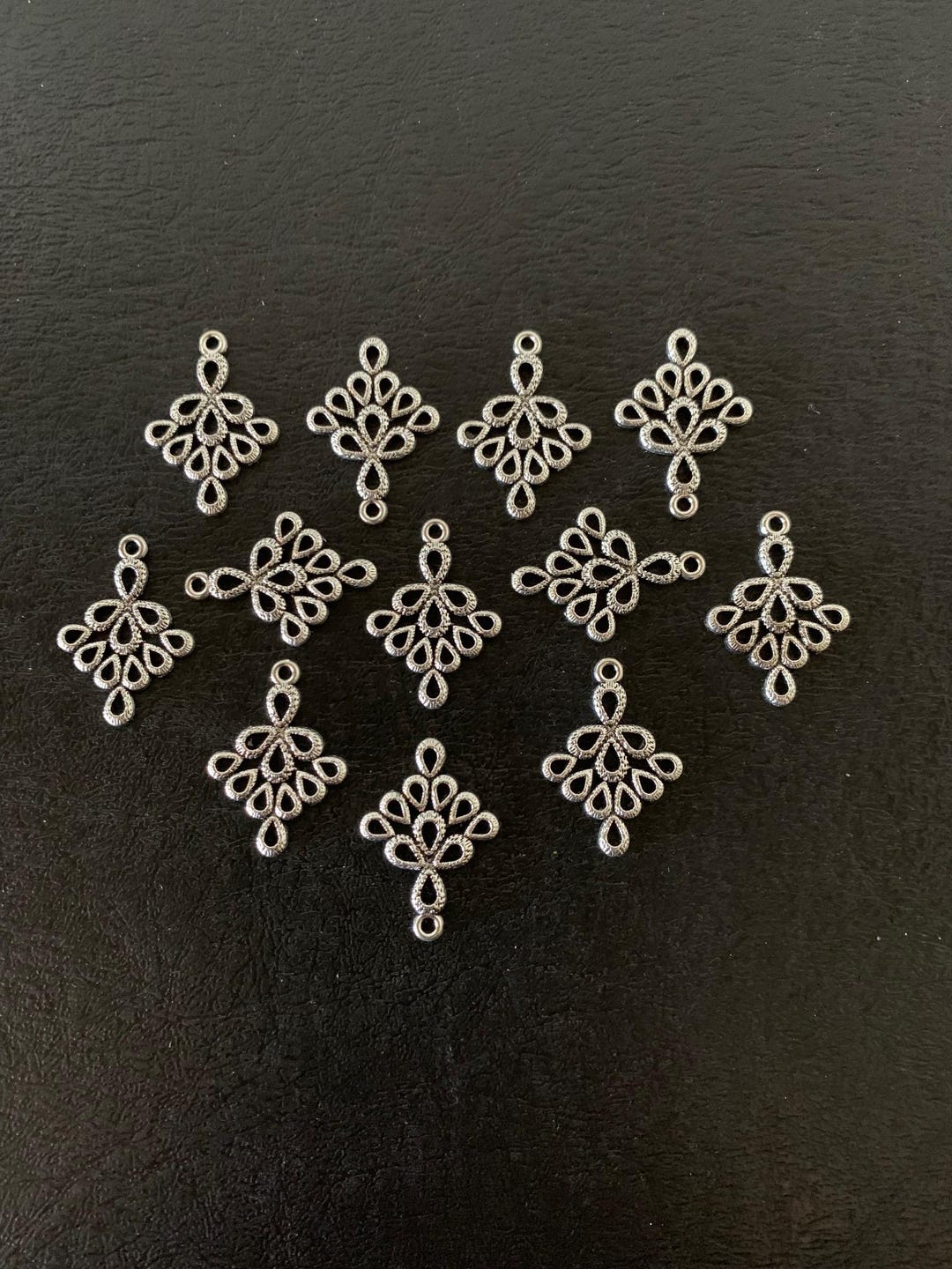12 Chandelier Connector Charms, Chandelier Pendant, Chandelier Jewelry ...