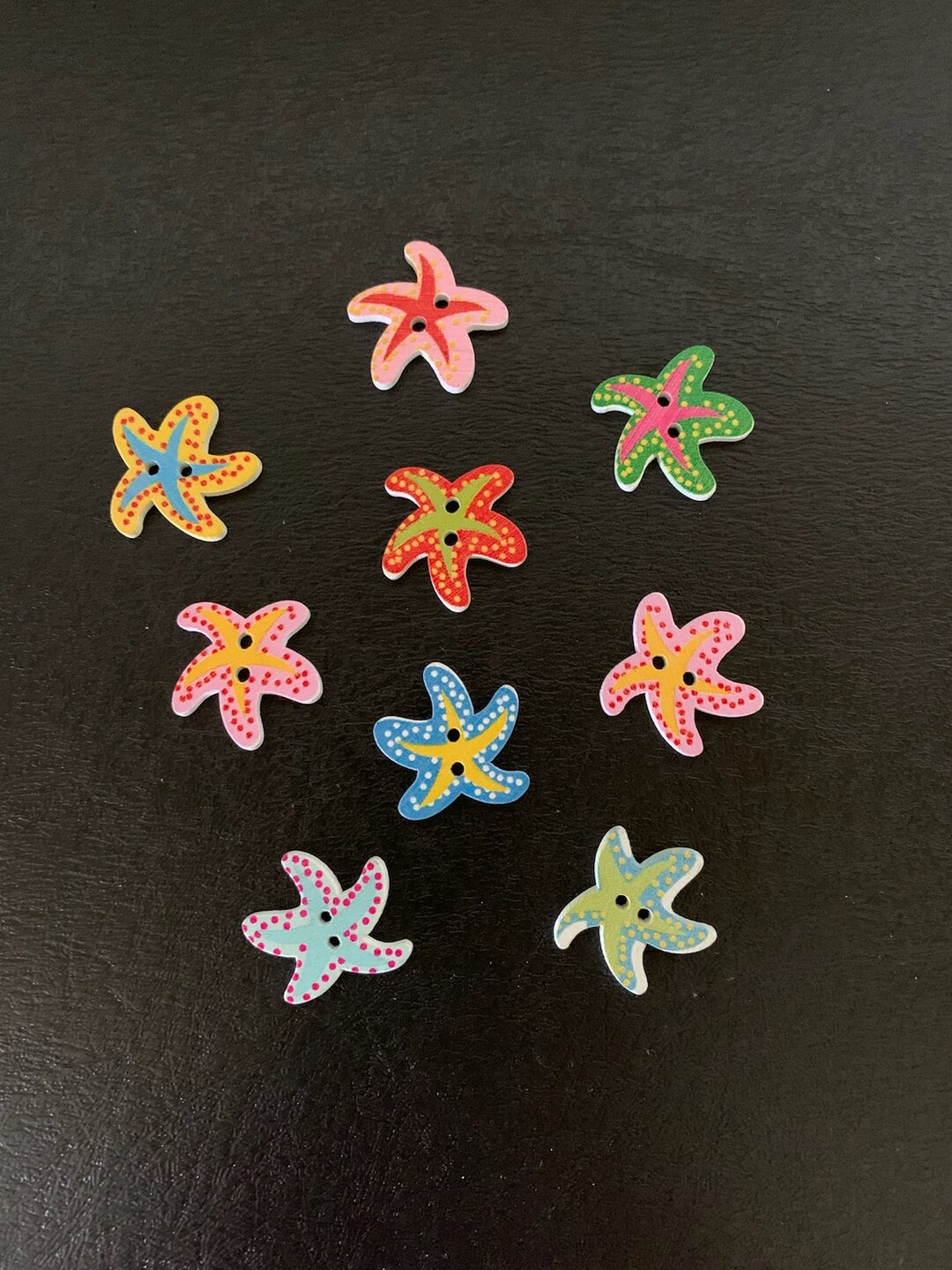 10 Random Mix Starfish Buttons Starfish Buttons Starfish - Etsy