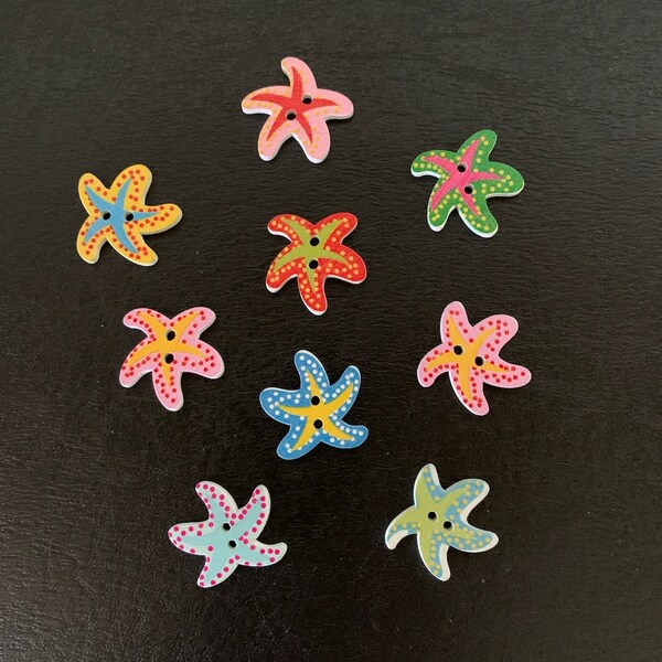 Starfish Button - Etsy