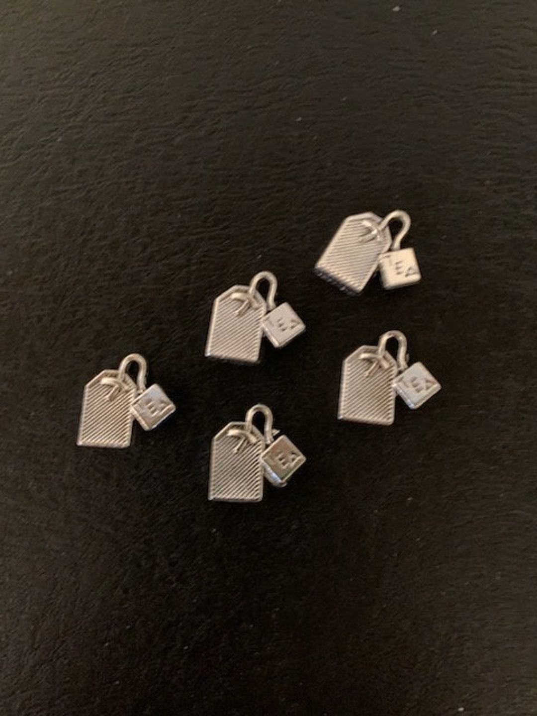 5 Tea Bag Charms, Tea Bags, Tea Charm, Tea Jewelry, Tea Pack, Tea ...