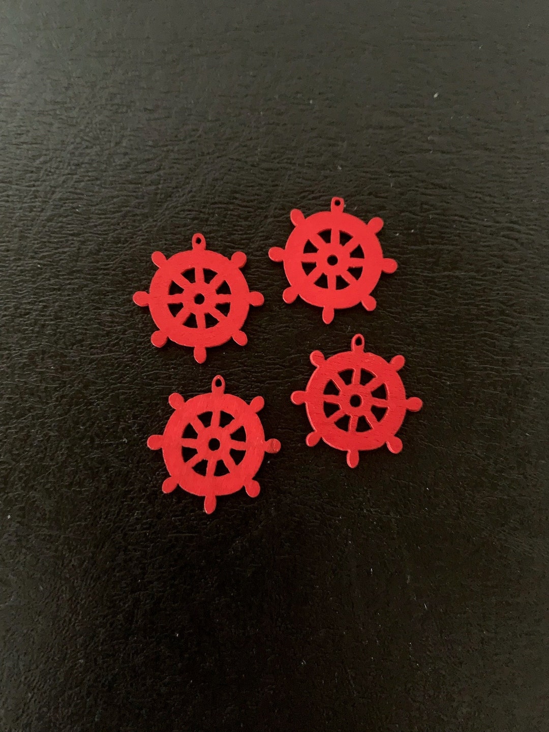 Color Choice 4 or 11 Wood Ships Wheel Charms Ship Wheel - Etsy