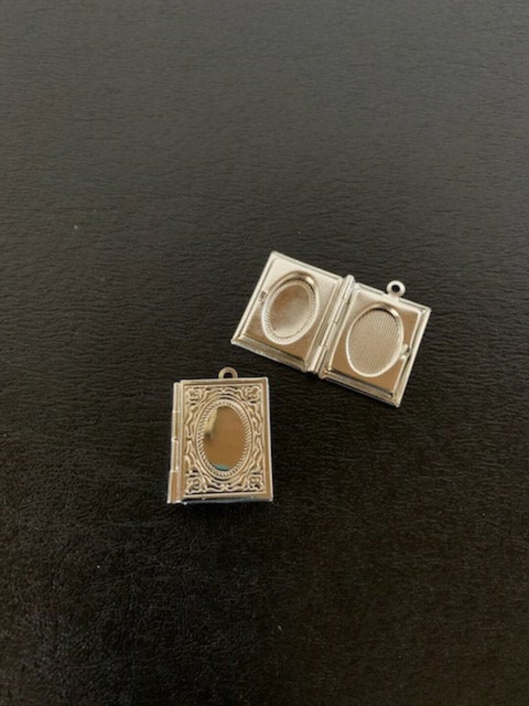 1 Silver Book Locket Book Locket Book Locket Pendant Book - Etsy