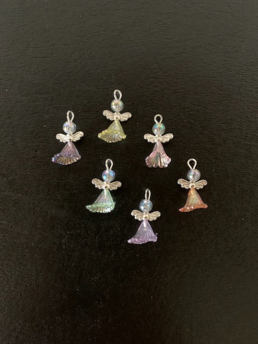 6 Random Mix Dancing Angel Charms, Dancing Angel, Charms, Silver Angel ...