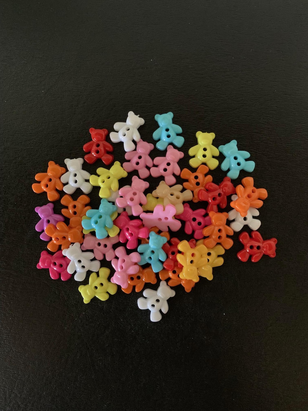 40 Assorted Teddy Bear Buttons, Teddy Bear Bulk, Bear Buttons, Bear ...