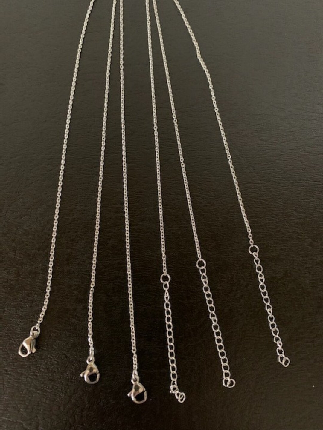 3 - 16" + 2" Stainless Steel Chains, 16 Inch Chain, Stainless Steel ...