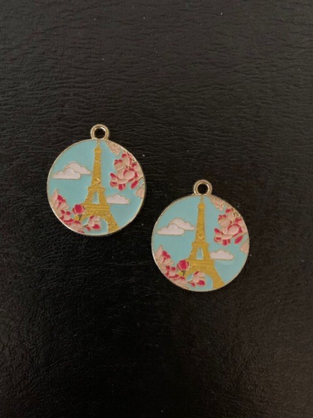 2 Paris Pendants, Paris France, Eiffel Tower Pendant, Eiffel Tower ...