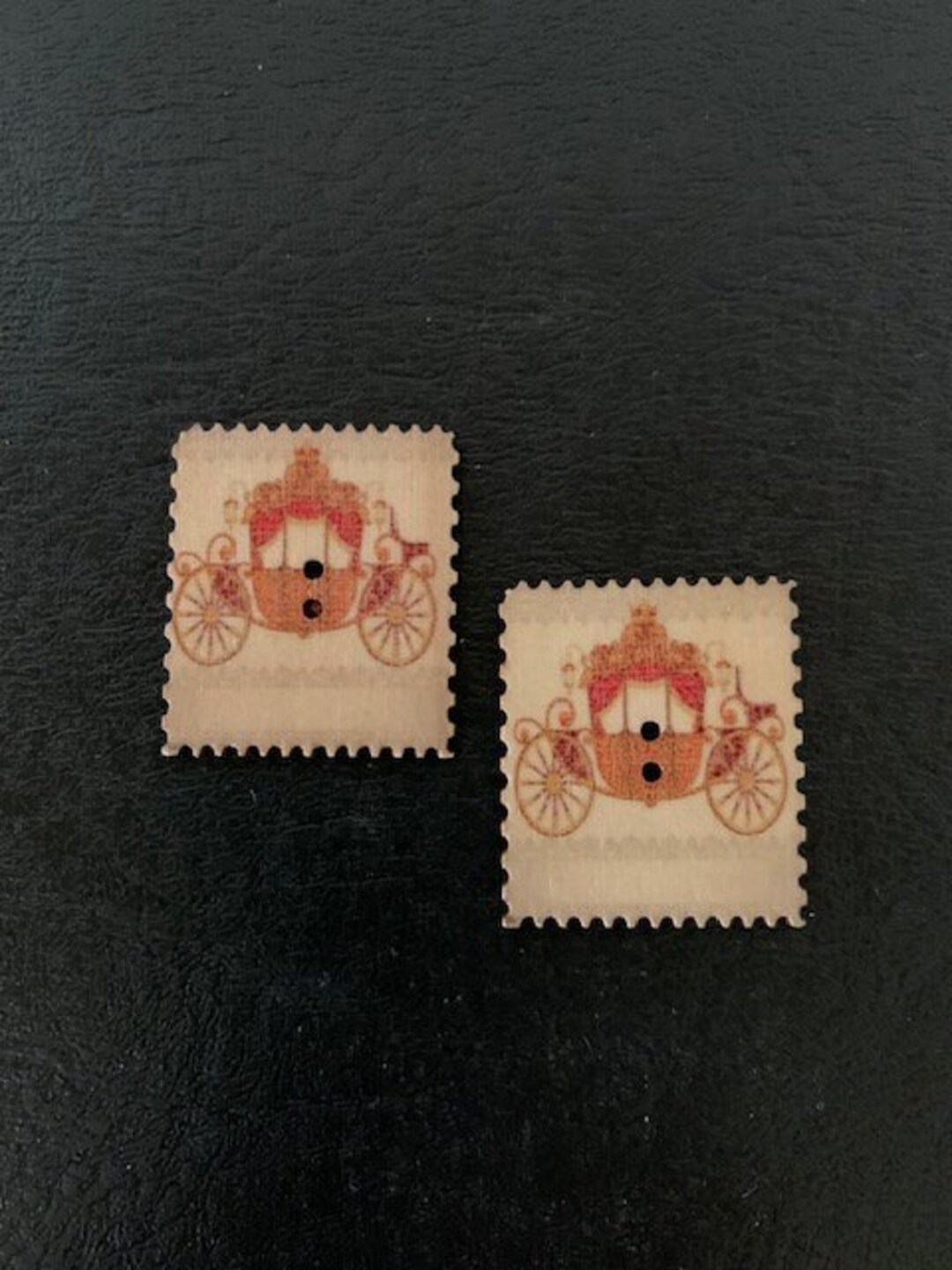 2 Square Carriage Buttons, Square Buttons, Square Button, Carriage, Cinderella Carriage ...