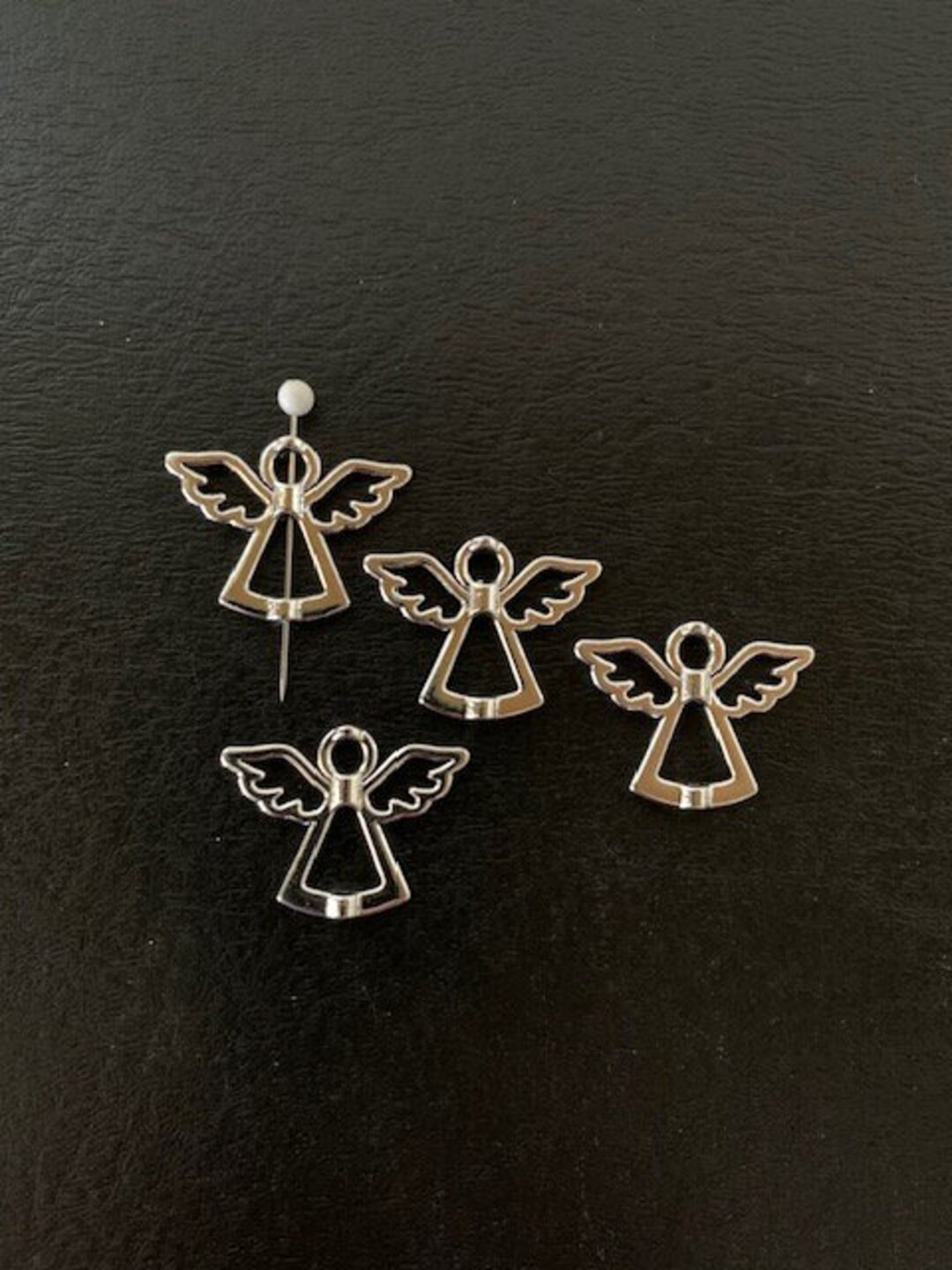 4 Large Angel Bead Charms, Angel Charm, Angel Beads, Angel Beads ...