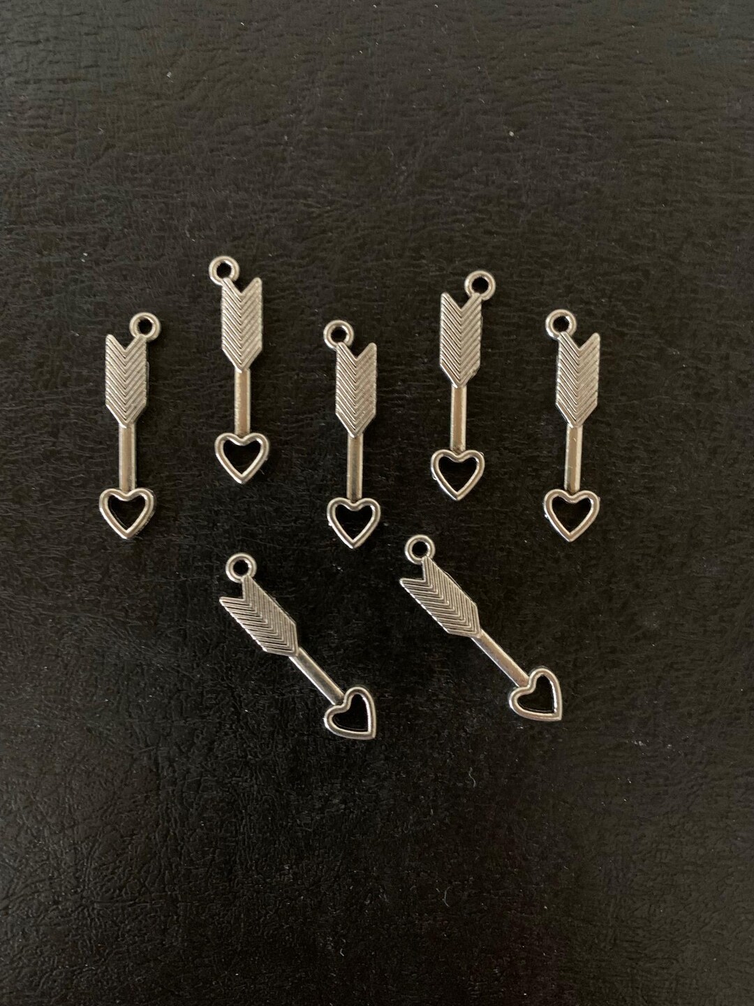 8 Silver Arrow Charms, Arrow Charm, Arrow Charm Silver, Silver Arrow ...