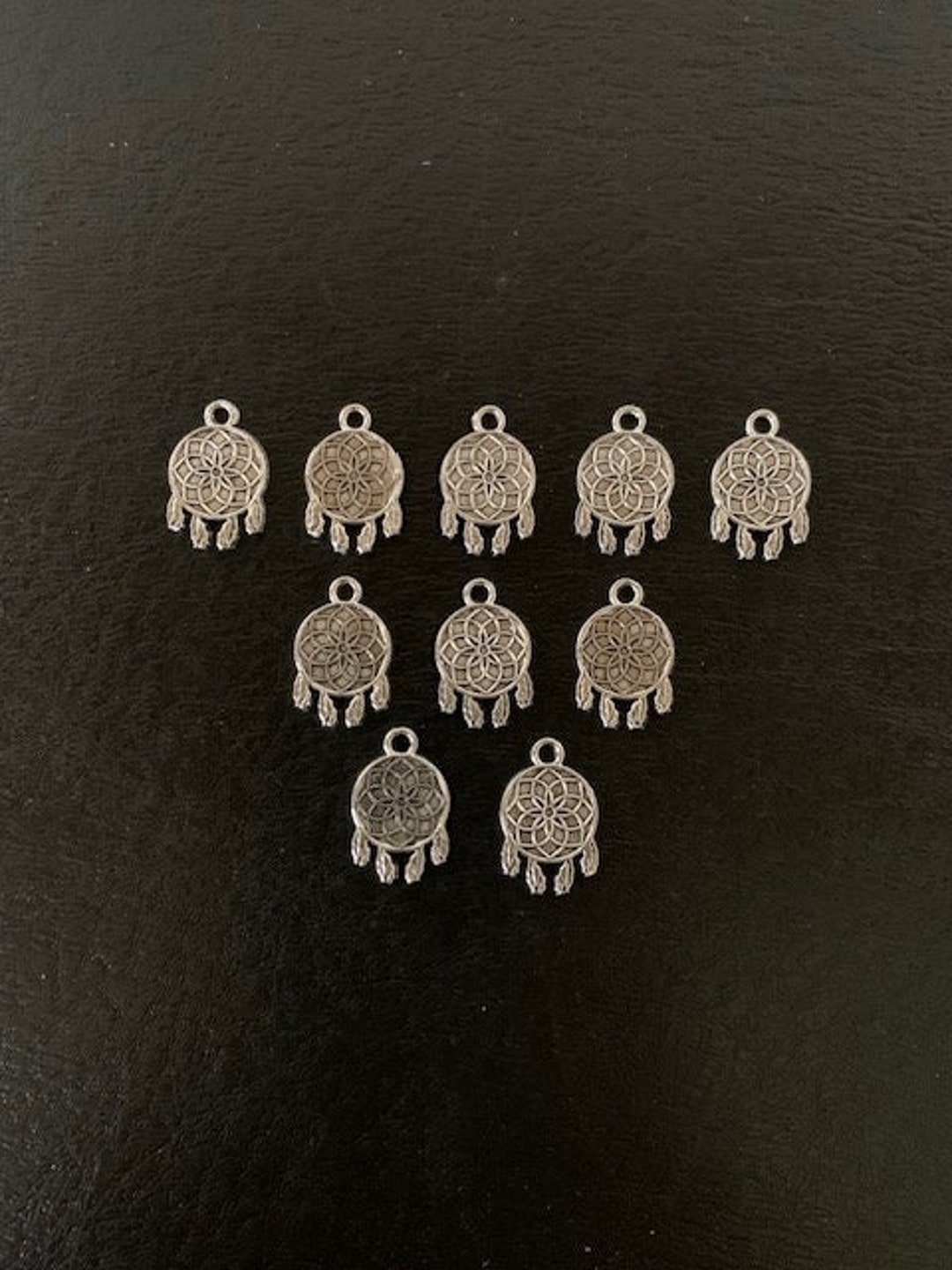 10 Sm Dreamcatcher Charms, Dreamcatcher Charm, Mini Dreamcatcher ...