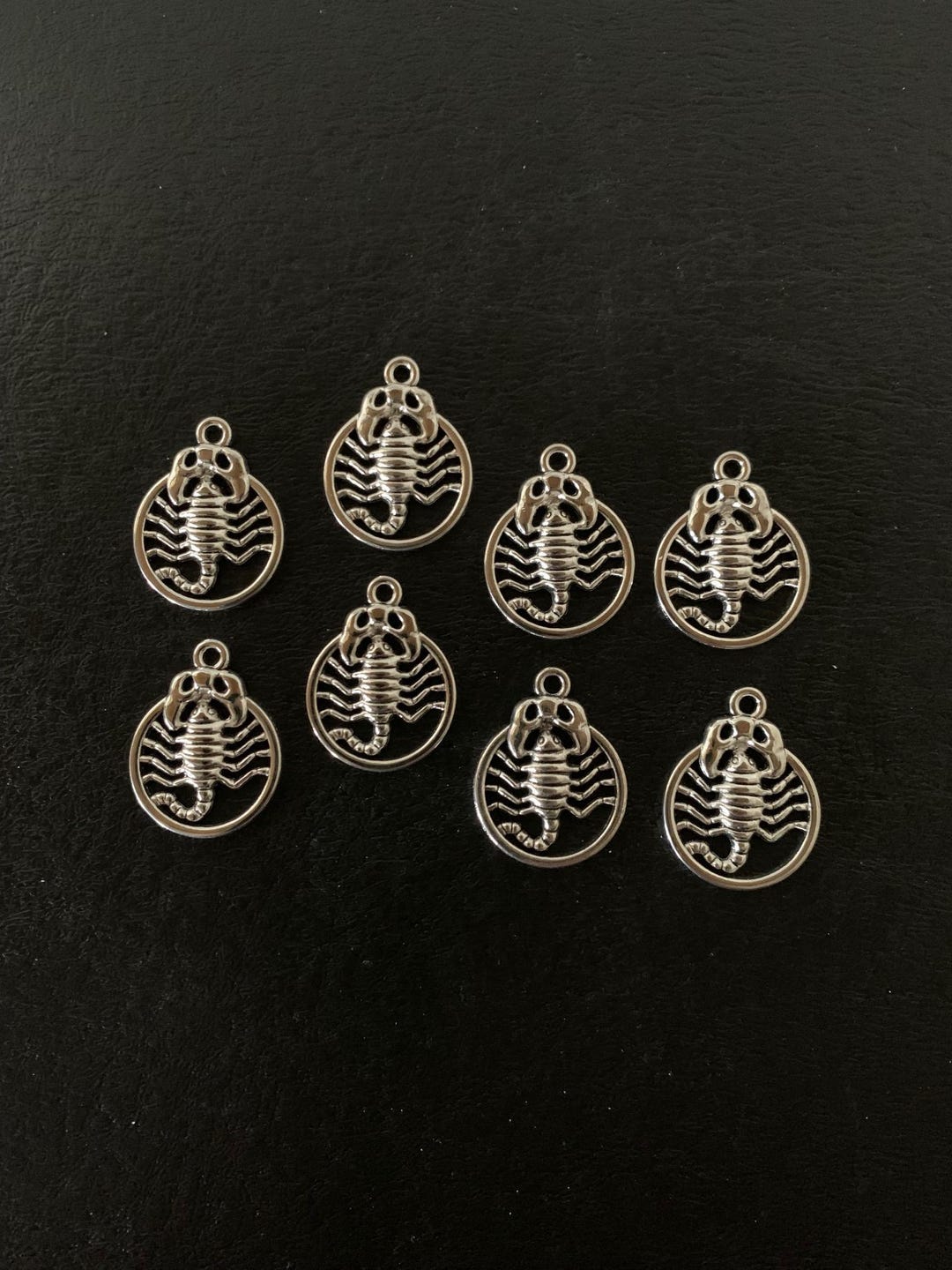 8 Scorpion Charms, Metal Charms, Charm Bracelet, Scorpion Charms ...