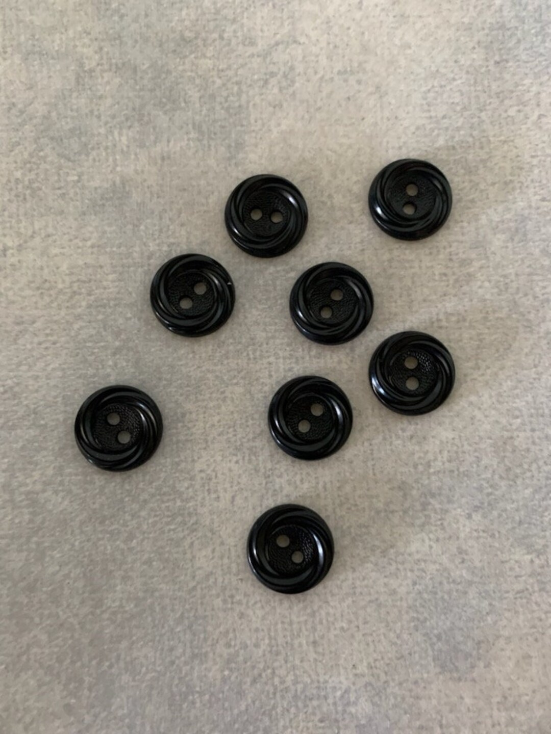 Style Choice 3-8 Vintage Black Buttons Vintage Black Button - Etsy