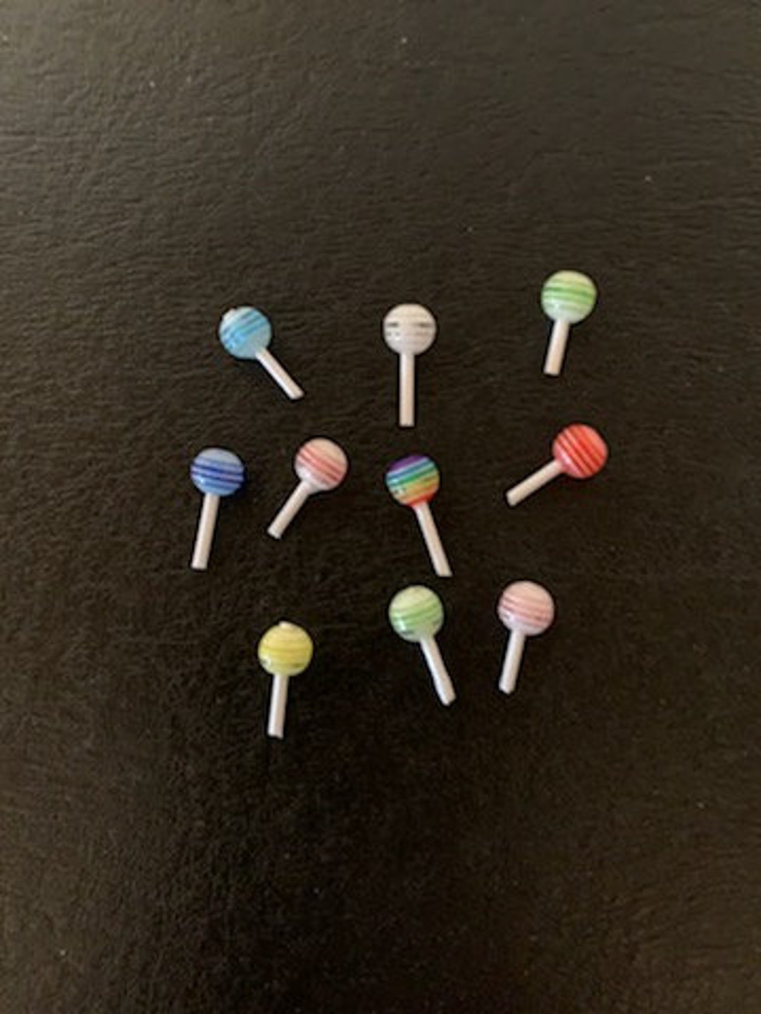 10 Fake Mini Lollipops, Fake Lollipops, Miniature Lollipop, Suckers ...