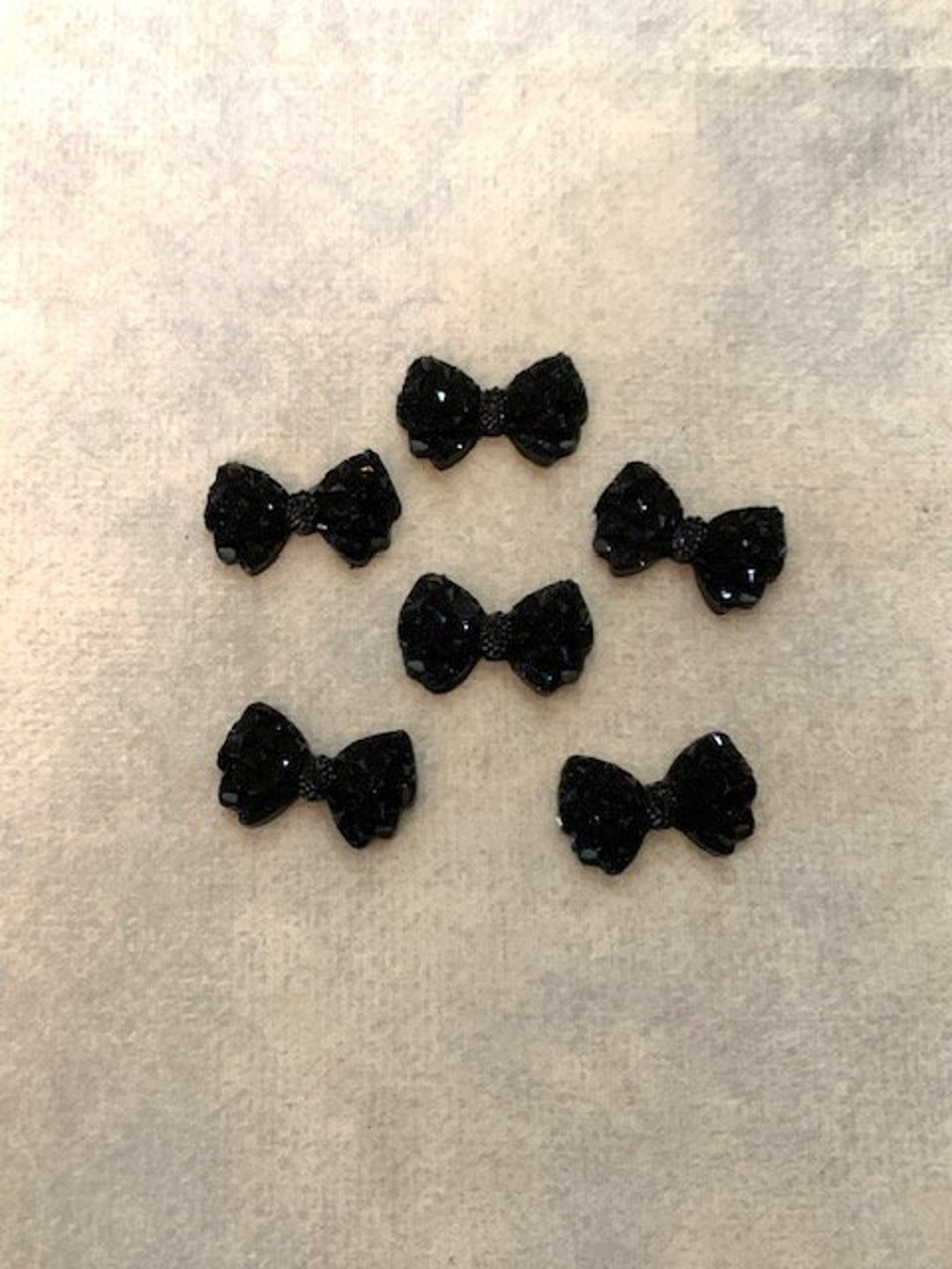 6 Bow Cabochons, Bow Cabochon, Bow Flatback, Flatback Bow, Cabochon Bow ...