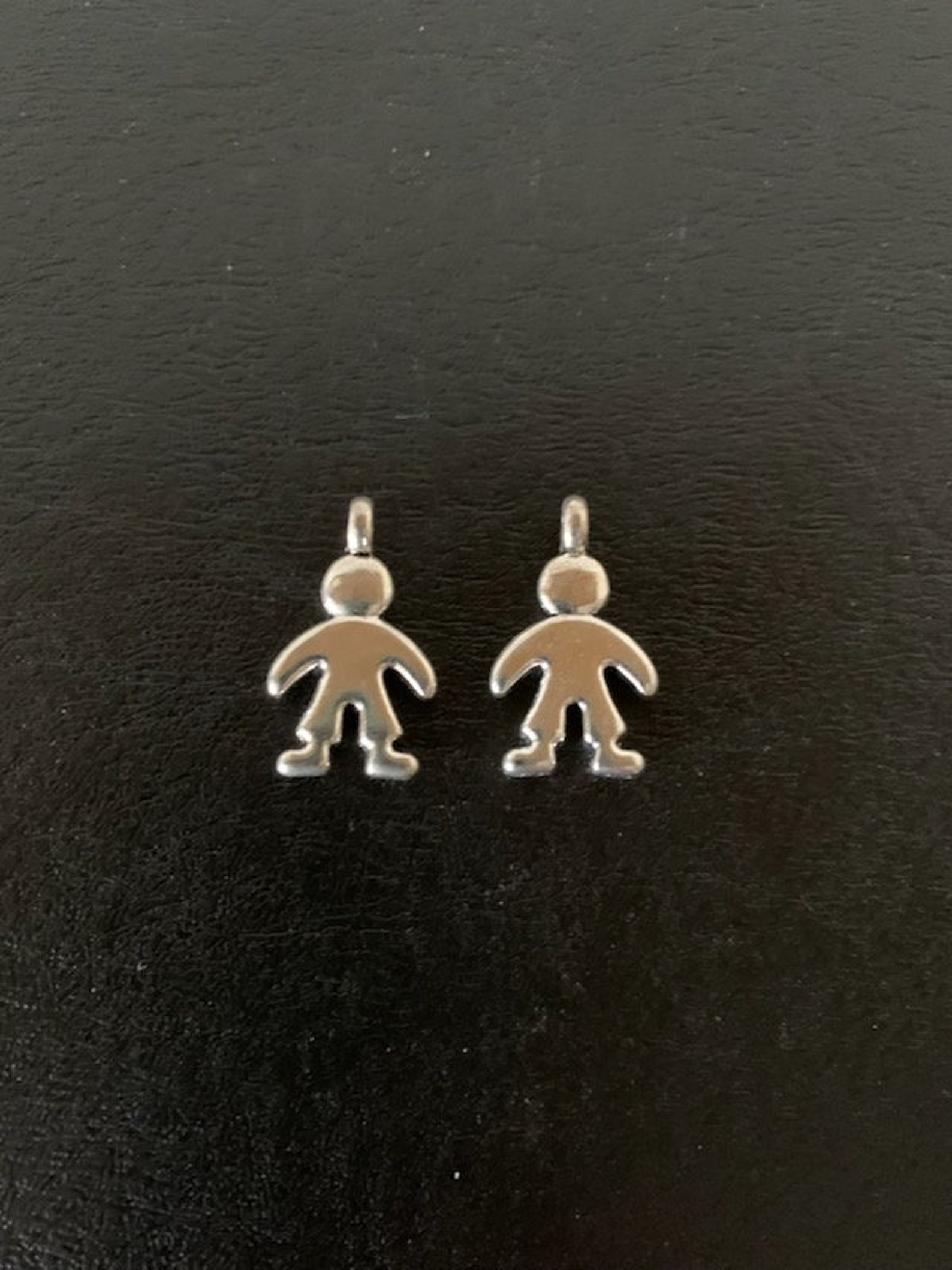 2 Boy or Girl Charms, Boy Charm, Girl Charm, Silver Boy Charm, Kids ...