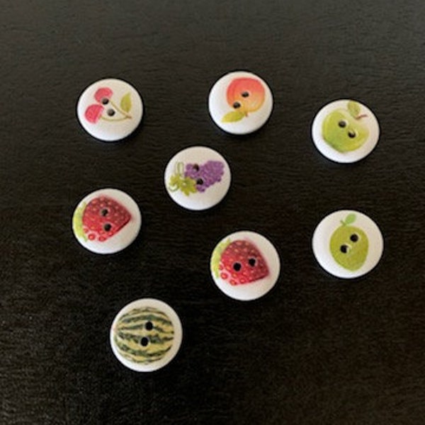 Fruit Buttons - Etsy
