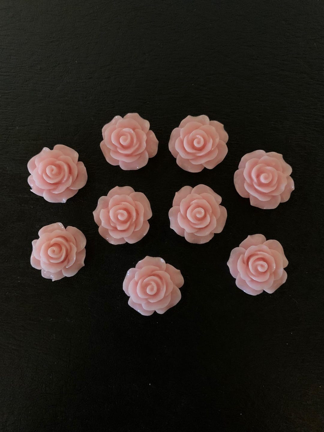 9 Pink Rose Cabochons, Pink Rose Cabachon, Pink Roses, Cabochons Pink ...