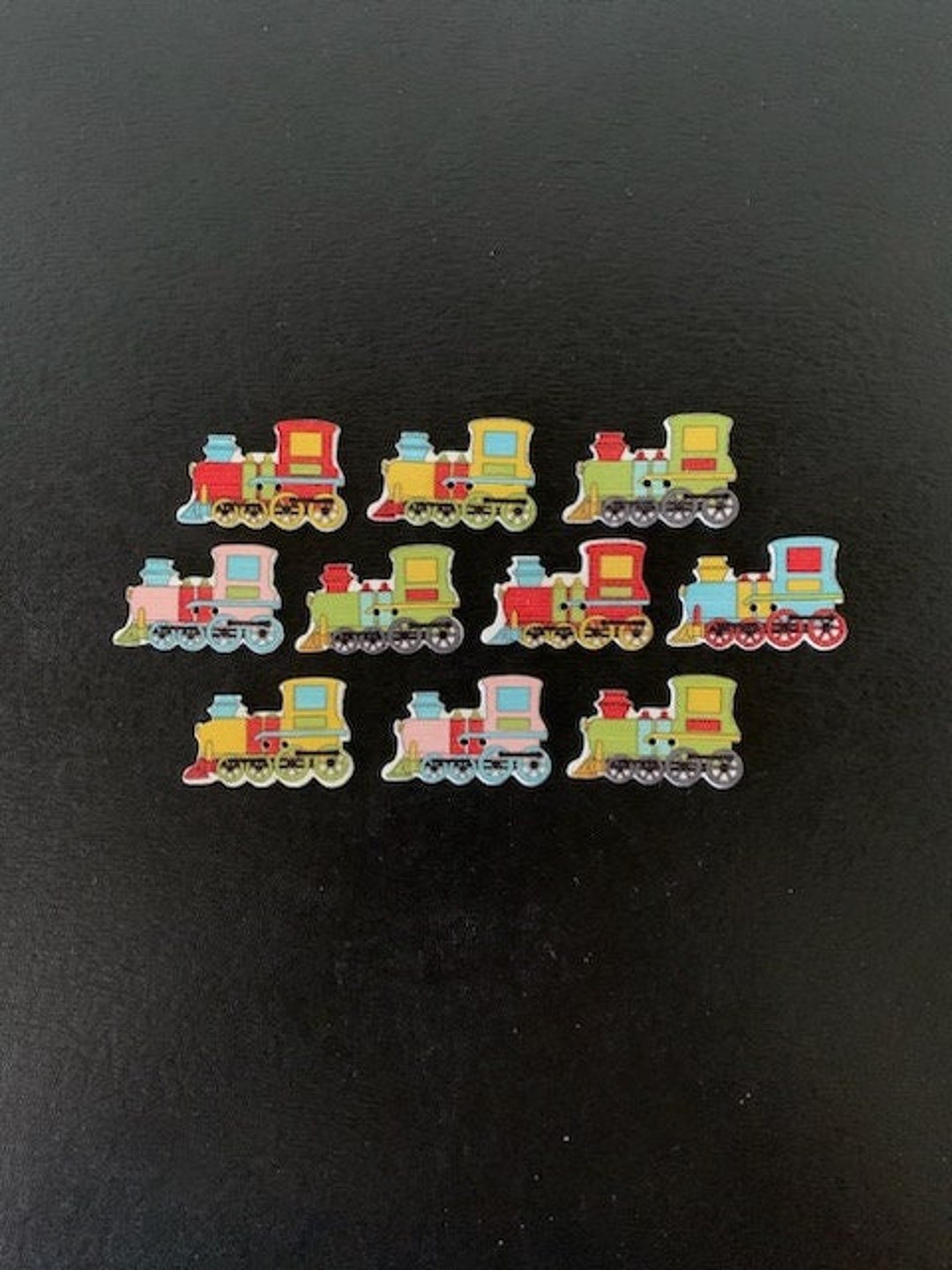 10 Random Mix Train Buttons, Train Buttons, Trains, Locomotive ...