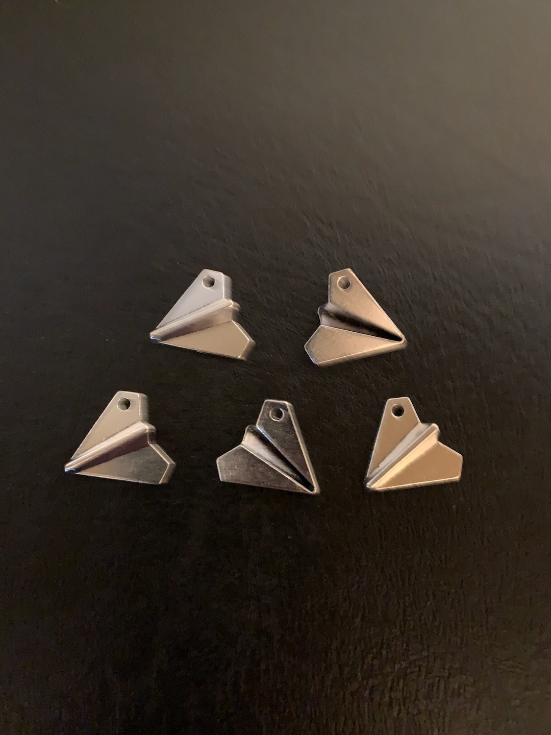 5 Paper Airplane Charms, Airplane Charm, Airplane Charm Pack, Metal ...