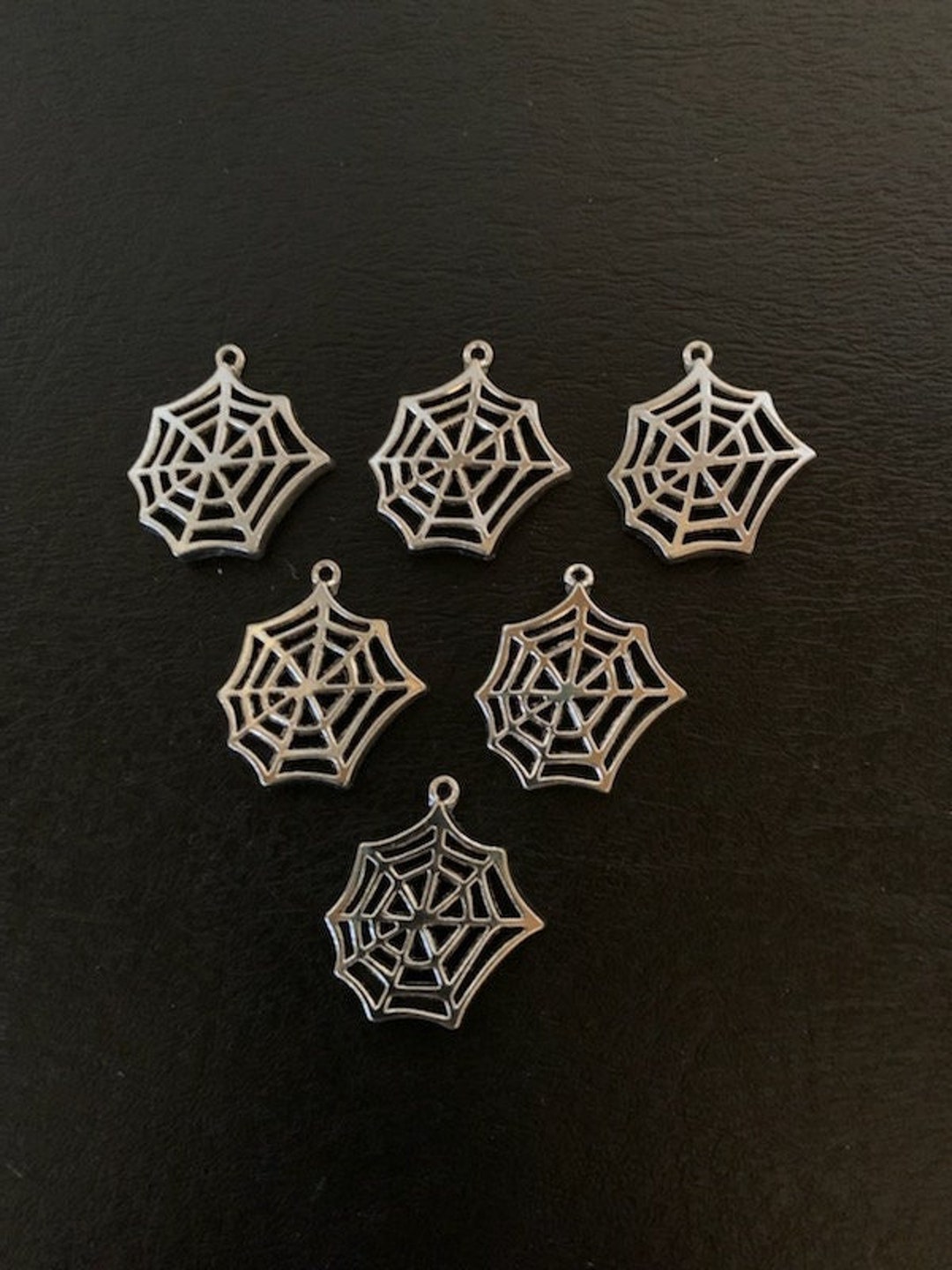 6 cobweb charms, cobweb charm, spider web pendant, cobweb charms ...