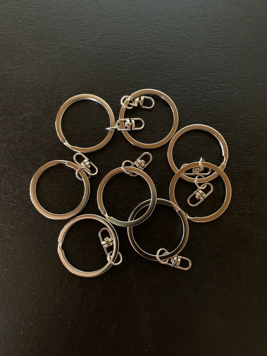 8 Key Rings, Key Ring, Key Rings, Key Rings Bulk, Silver Key Chain ...