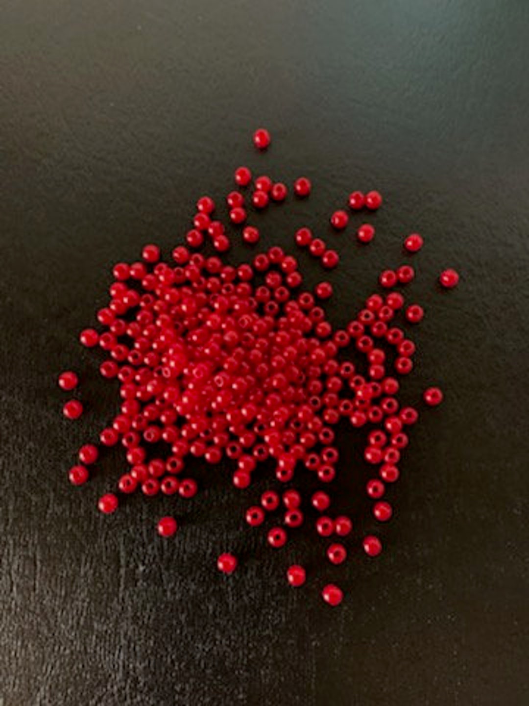 300-4mm-red Pearl Beads, Red Beads, Red Pearl Beads, Beads Red, 4mm Red ...